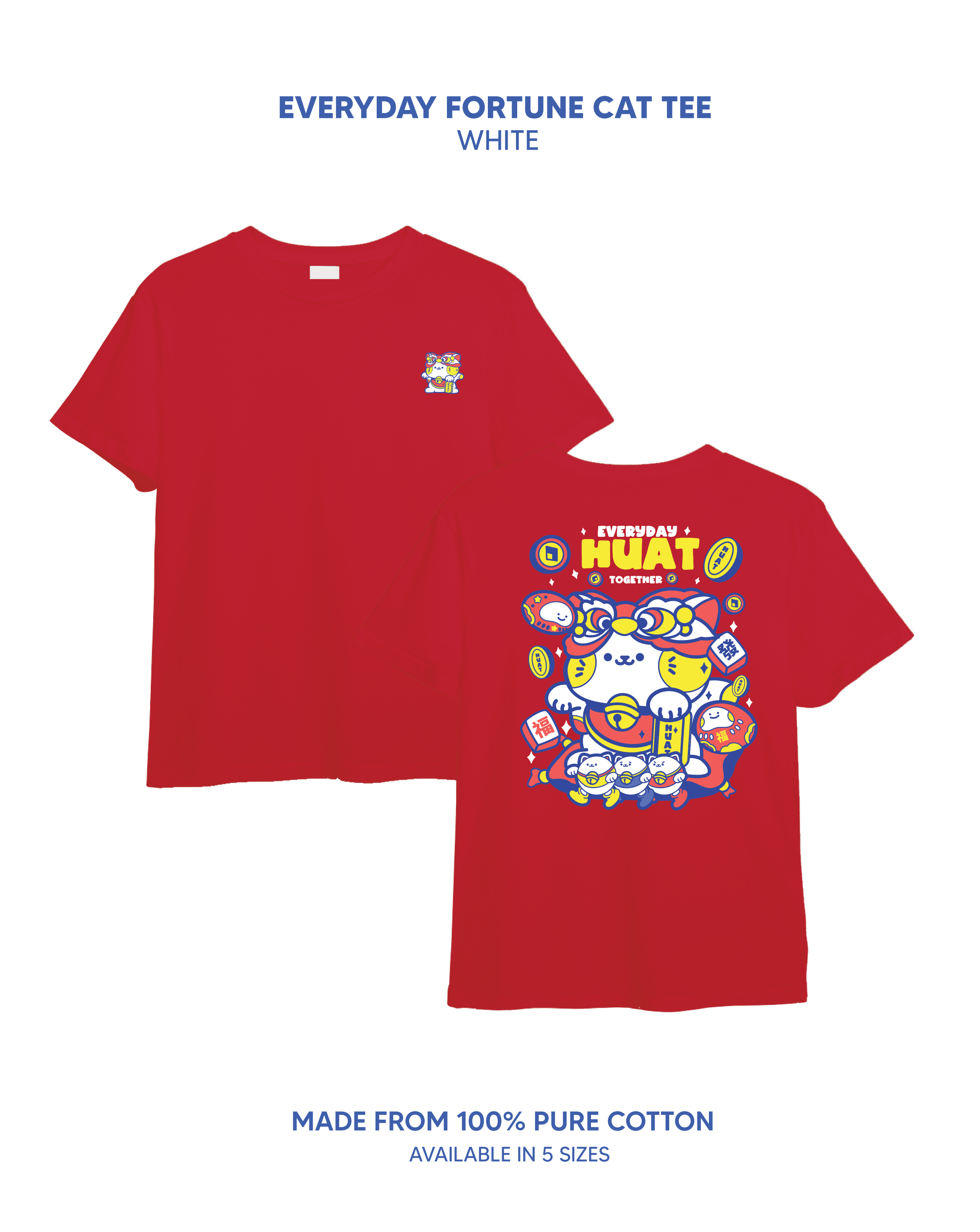 Everyday Fortune Cat Tee – THE EVERYDAY CLUB
